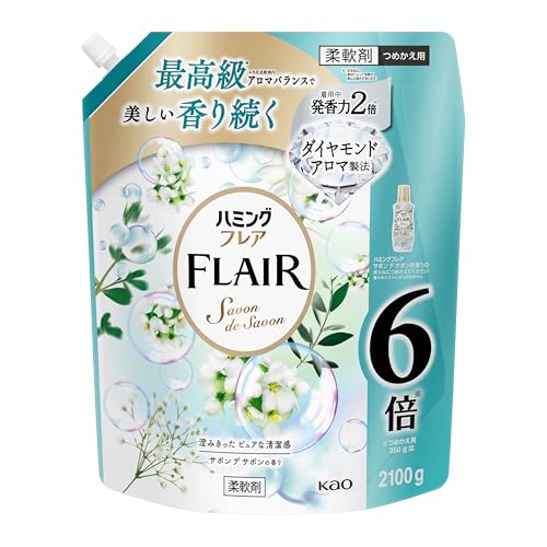 ホワイト/つめかえ2100ml/ー・Size:つめかえ2100ml・パッケージ個数:1・着用中発香力2倍＊最高級＊アロマバランスで美しい香り続くダイヤモンドアロマ製法・澄みきったピュアな清潔感　サボン　デ　サボンの香り・香り12時間続く・極...