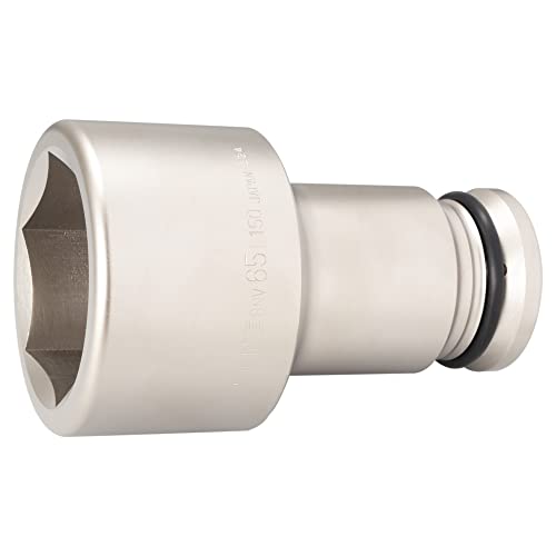 -/8NV-65L150:二面幅:65mm/8NV-65L150・Size:8NV-65L150:二面幅:65mm・パッケージ個数:1・全長(mm):150・差込角(mm):25.4・対辺寸法(mm):65●無電解メッキのインパクト用ソケッ...