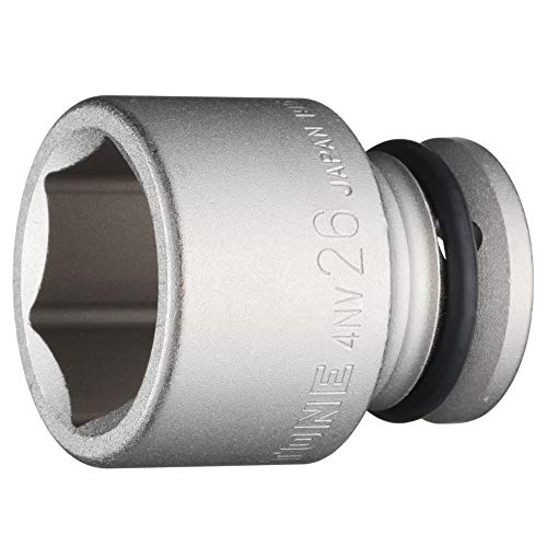 -/HP4NV-26:二面幅:26mm/HP4NV-26・Size:HP4NV-26:二面幅:26mm・パッケージ個数:1・寸法/二面幅寸法：26mm、全長：44mm・質量：156gより ●インパクトレンチ専用のソケットです。無電解メッキで...