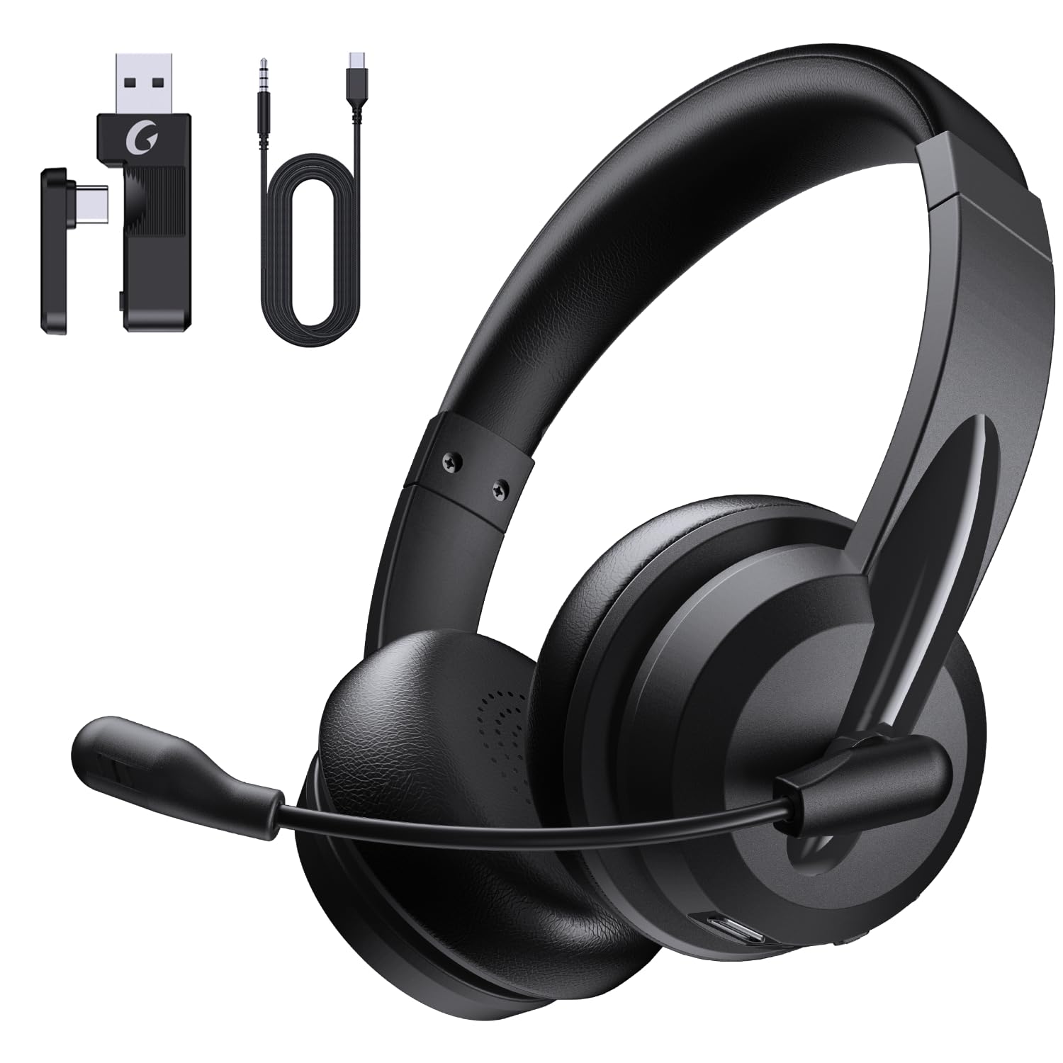 ・接続方式:Bluetooth 5.3、USB、Type-C、有線接続 ・機能:マイク付き、マイクミュート機能 ・設計:軽量設計