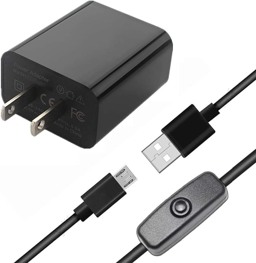 ・出力電圧:5V/3A(2.4A、2A、1.5A、1Aに互換) ・入力電圧:100V-240V ・コネクタ形状:MicroUSB ・機能:電源スイッチ付き(オン時赤色点灯) ・保護機能:過電力保護、過電流保護、短絡保護、過電圧保護、低電圧保...
