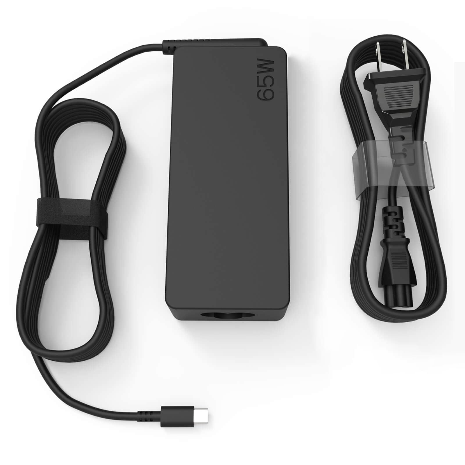 ・出力:15V-3A/ 18V-3A/ 20V-2.25A/ 20V-3.25A ・入力:100-240V 50-60Hz ・コネクタタイプ:USB タイプC ・ワット数:最大65W (60W、45Wと互換性あり) ・電源ケーブル長:11フィート