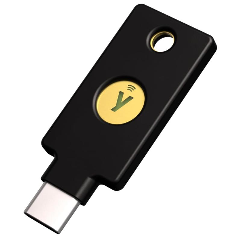 Yubico セキュリティキー YubiKey 5C NFC USB-C/FIDO2/WebAuthn/U2F/2段階認証/高耐久性/耐衝撃性/防水YubiKeyは、コンピューター、ネットワーク、クラウドサービスの認証をシンプルな操作で保護...