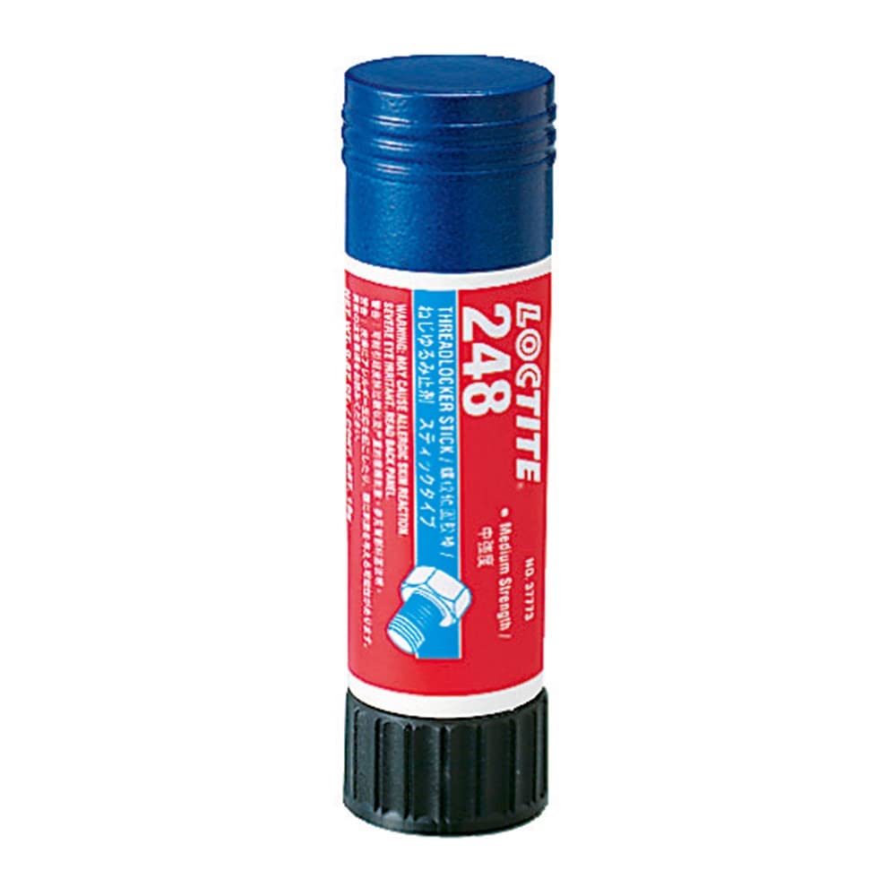 ・製造国:アメリカ ・主成分:アクリル樹脂 ・性質:嫌気性 ・使用温度範囲:-55~150℃ ・粘度:ろう状半固体 ・カラー:青 ・内容量:19g