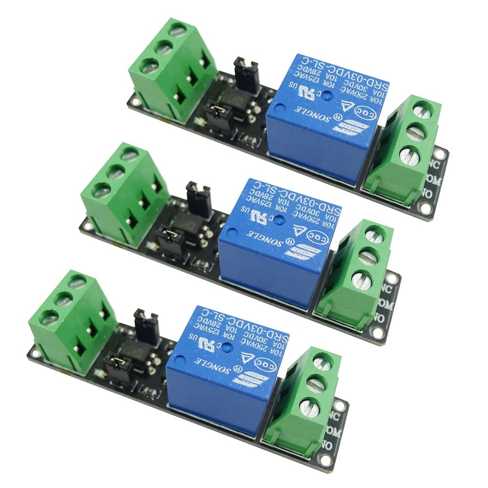 ・電圧:DC 3V/3.3V ・負荷容量:10A 250VAC、10A 30VDC ・構成:1チャンネル ・機能:出力信号インジケーター付き、ハイレベル信号ドライブ対応、光電気隔離保護機能搭載
