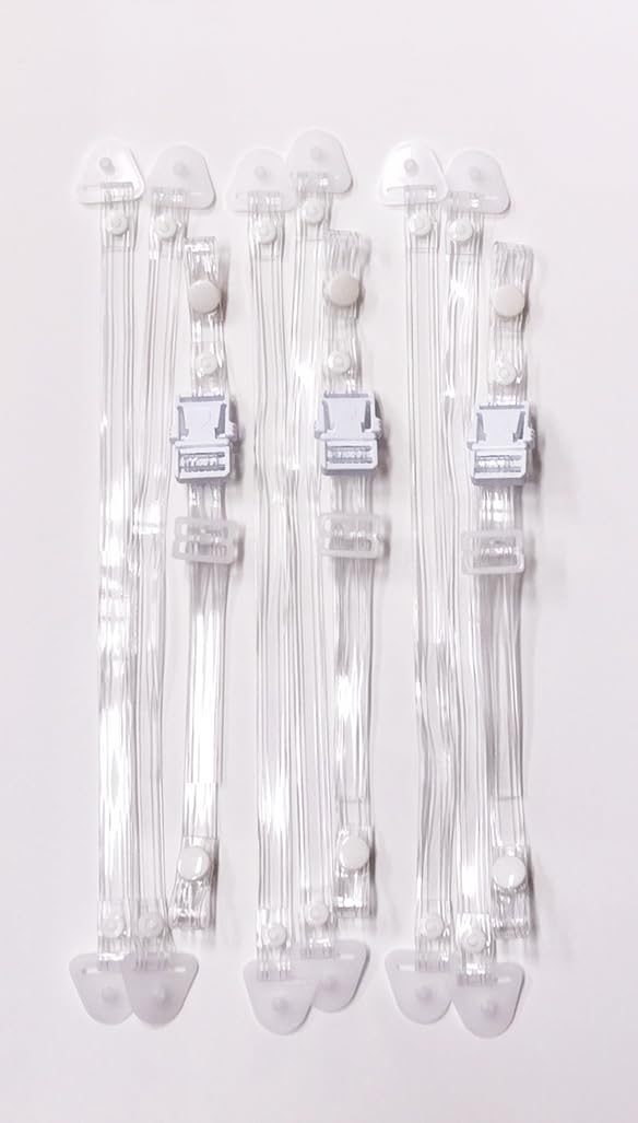 ・セット内容:あご紐+耳紐左右 1組×3セット ・タイプ:耳紐掛具おへそ付 ・素材:塩化ビニル ・生産国:日本 ・サイズ:Free Size ・適合機種:ST#123-JZ, 1230-JZ, 0123-JZ, 01230-JZ, 103-...