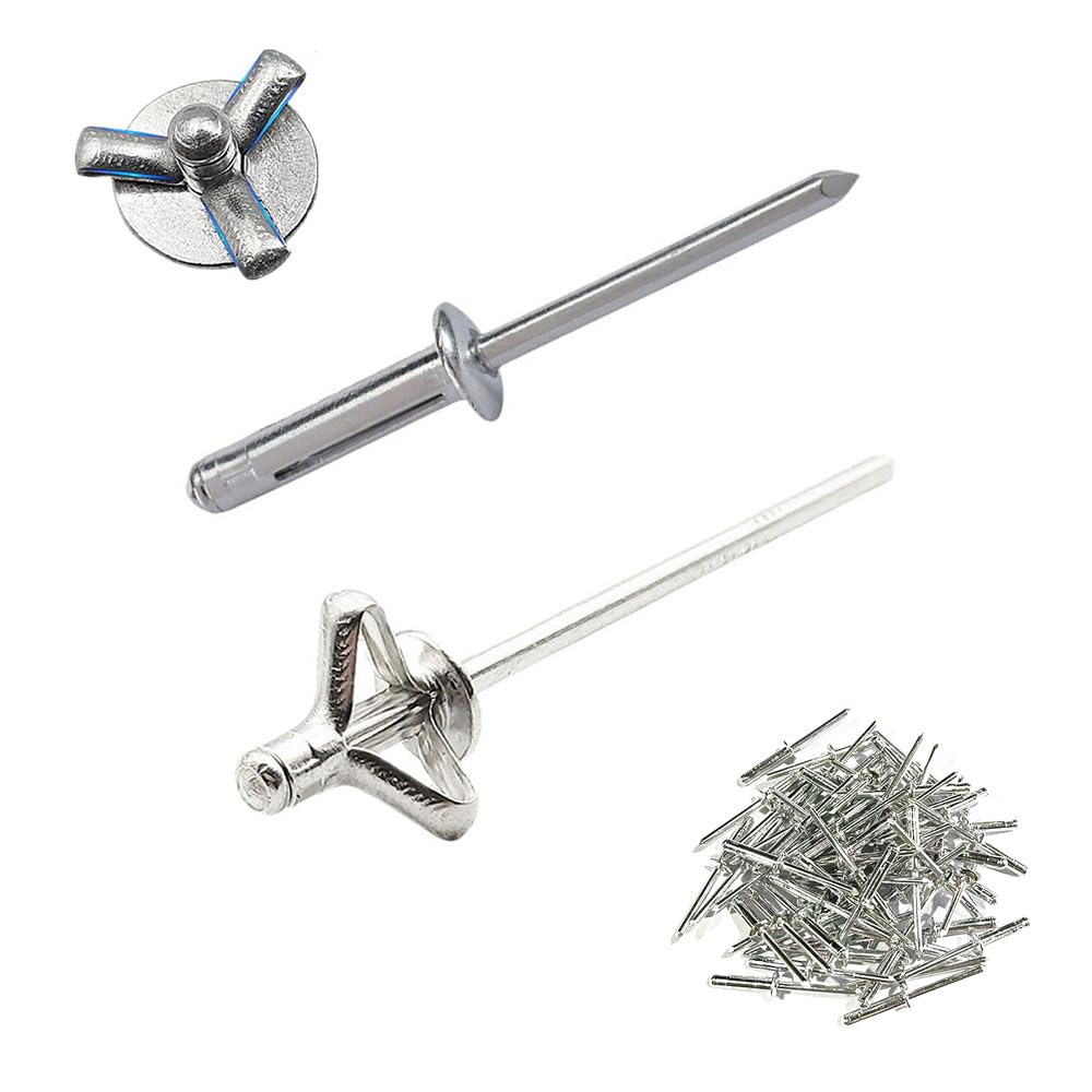 ・個数:60個セット ・直径:4.8mm ・リベットキャップの長さ:20mm ・素材:アルミニウム合金 ・カラー:シルバー