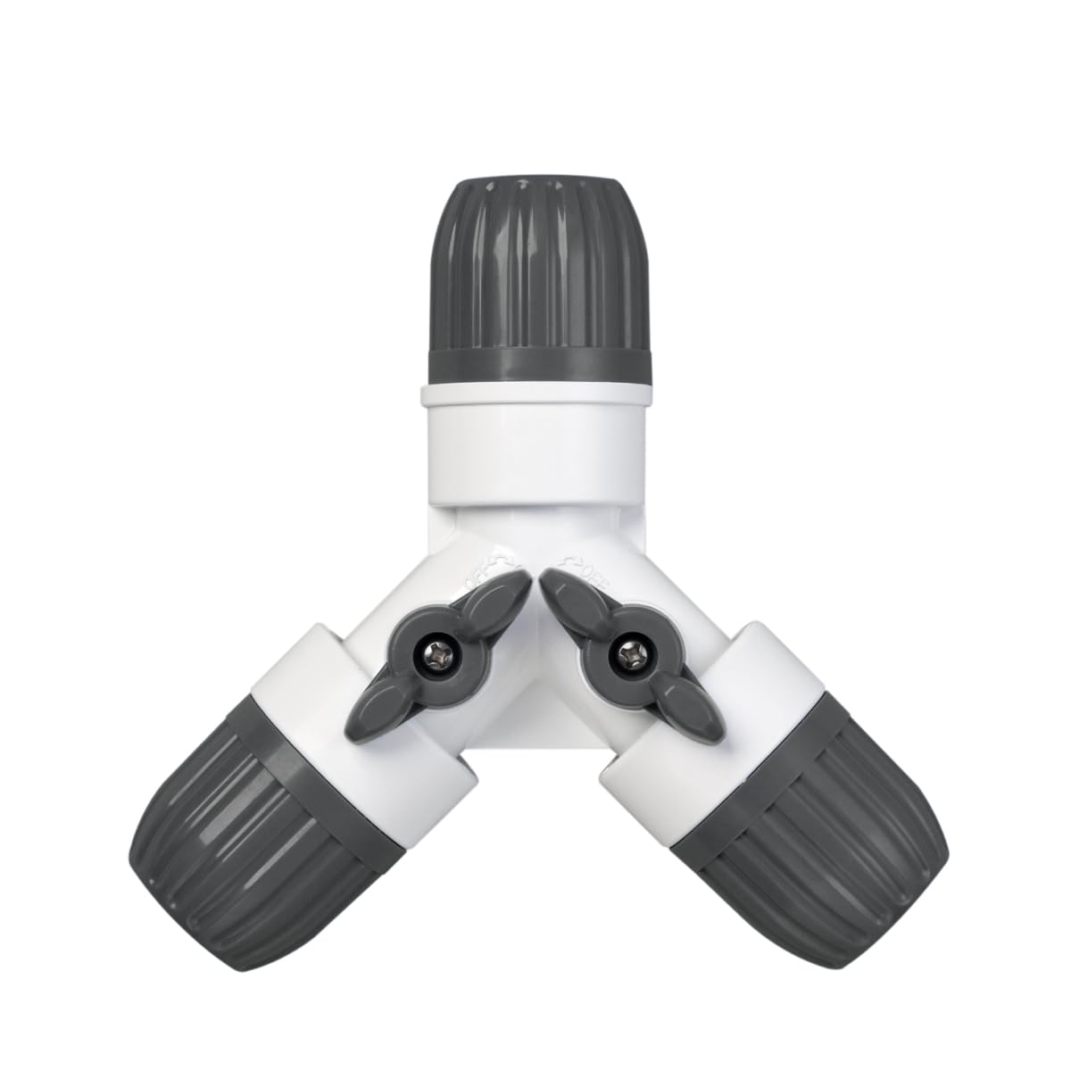 ・適合ホースサイズ:内径12-15mm/外径21mmまで ・最大使用可能水圧:0.7MPa ・機能:二方向への分岐、コックによる止水機能付き