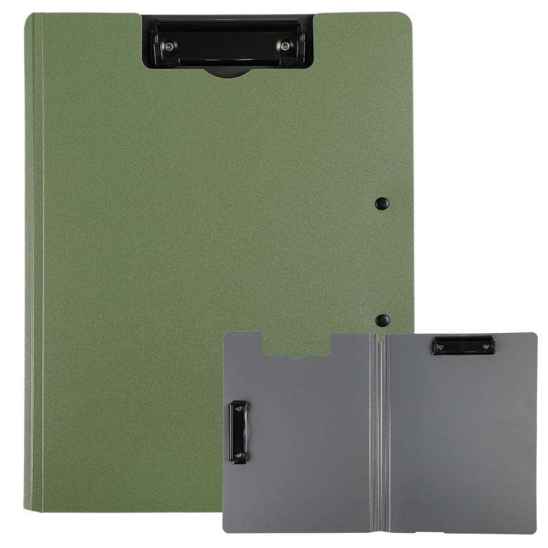 FooFoo バインダー A4 二つ折り クリップボード ファイル フォルダ 両面 薄い 薄型 横 ダブルクリップ 折りたたみ 事務用品 画板 オフィス用品軽量で丈夫な素材を採用し、長期使用に耐える高品質な仕上がり。シンプルでモダンなデザイ...