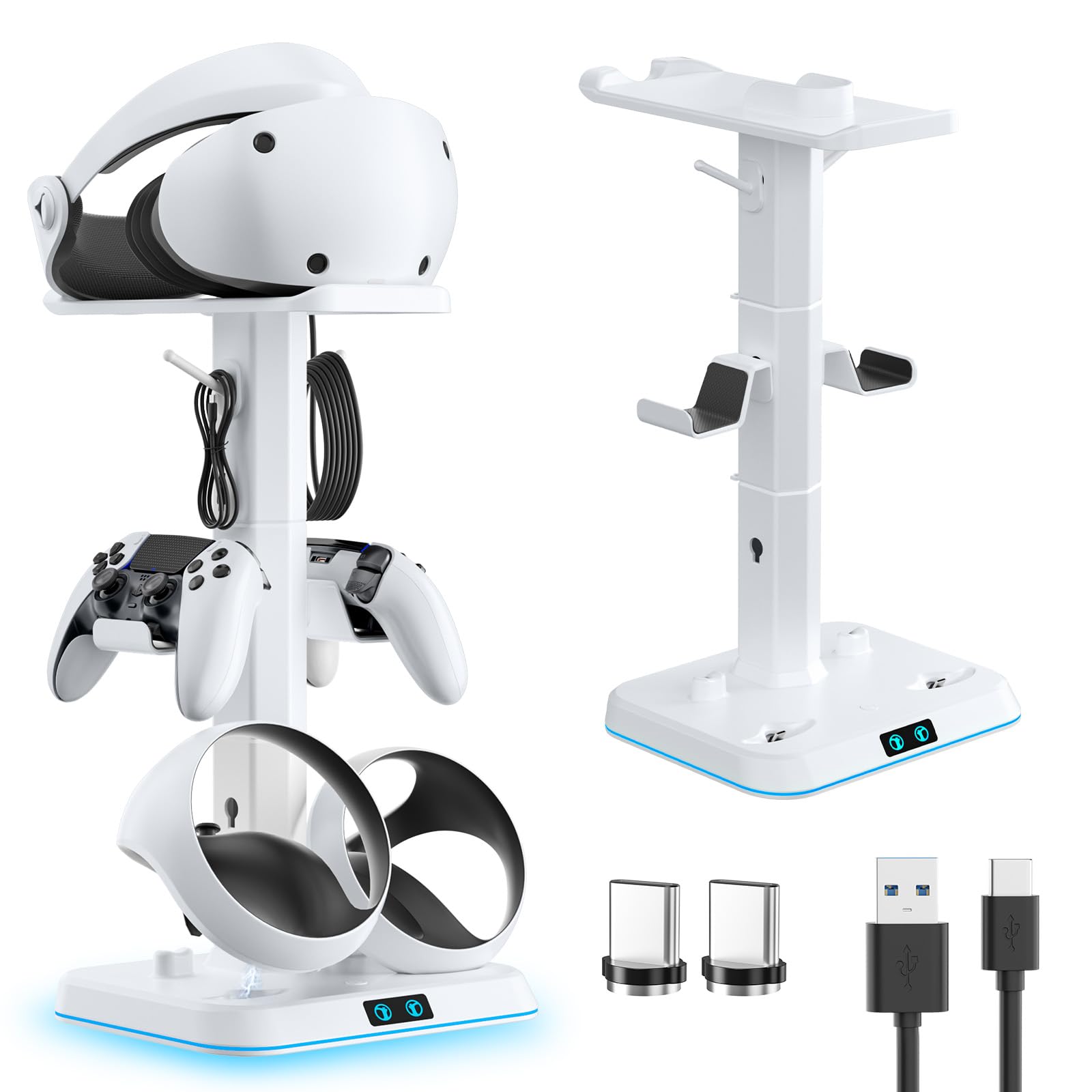 ・充電方式:マグネット式充電(TYPE-C磁気充電アダプター) ・RGBライトモード:9種類 ・対応コントローラー(充電):PS VR2コントローラー ・対応コントローラー(収納):PS5 / PS4 / PS3 / PS2 / Xbox ...