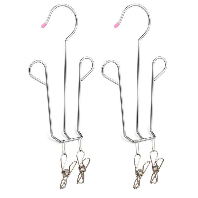 YTKJ シューズハンガー 靴乾燥ラック シューズ水切り 空間節約 防風 省スペースハンガー ステンレス製 滑り止め 2本入り商品の説明: このシューズハンガーははステンレス製で、しっかりと長持ちで、耐荷重力が強い、錆びることはなく、靴に跡...