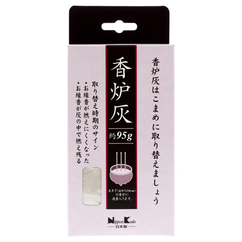 日本香堂(Nippon Kodo) 香炉灰 74mm×30mm×163mm商品サイズ (幅×奥行×高さ) :74mm×30mm×163mm原産国:日本内容量:約95g