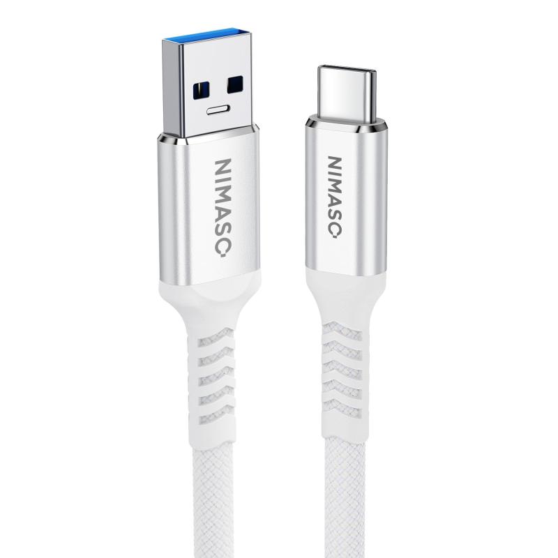 NIMASO USB Type C ケーブル USB-C &amp; USB-A 3.0 ケーブル Xperia/Galaxy/LG/iPad Pro/MacBook その他 Android 等 USB-C機器対応 テレワーク リモート 在宅勤務