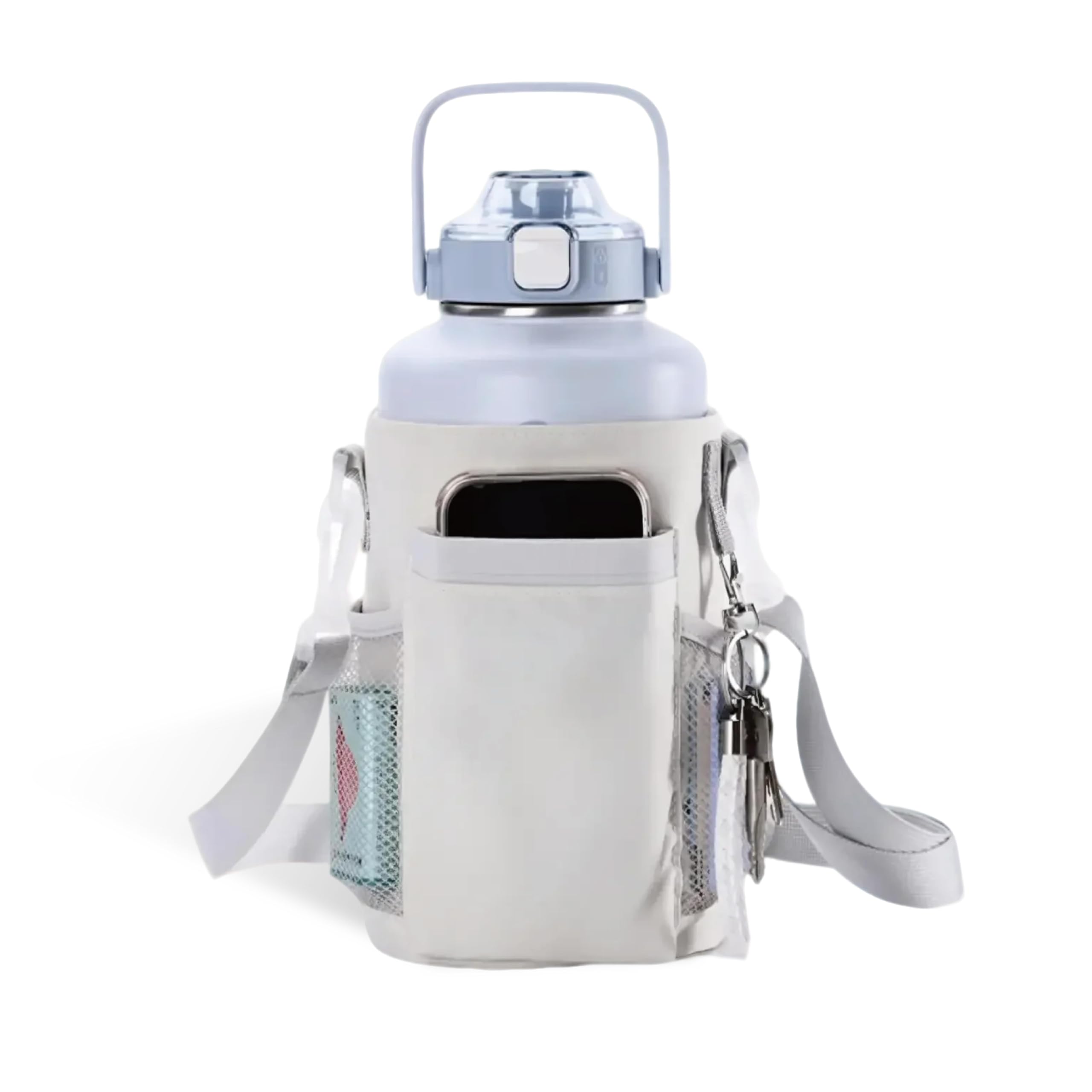 ・容量:1900ml ・機能:真空断熱、保温、保冷 ・付属品:カバー付き