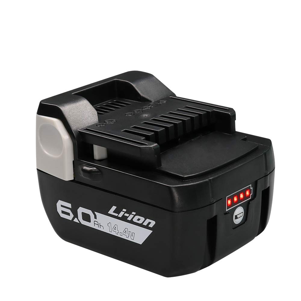 ・電圧:14.4V ・容量:6.0Ah ・動作時間:80~90分 ・充電時間:約30~40分 ・残量表示機能:4段階 ・保護機能:過電流保護、過充電防止、過放電防止 ・認証:PSE、CE、ISO取得