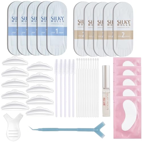 オフホワイト/-/-・セット内容：STEP 1 5袋 +STEP 2 5袋・0.5g個別包装のパウチ5個入り　個別包装なので1回ずつ使用して劣化の心配なし保存期間は製造から1年間・人毛付けまつ毛のカールを復活・しっかりカールがかかって、気に...