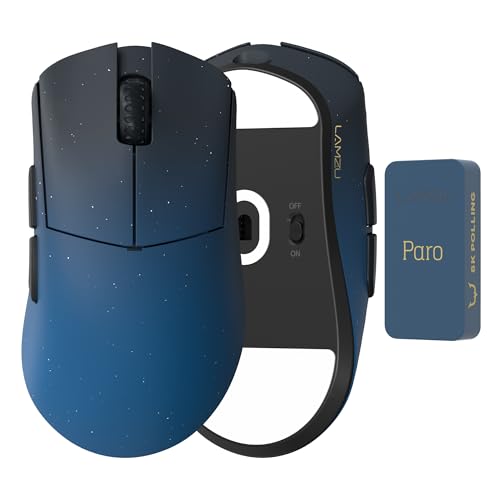 ブルー/-/-・?【LAMZU × REJECT】?本の「夜空」天の川とわし座をコンセプトにしたREJECTデザイン。・?【48gの圧倒的軽さ】プロゲーマーにも選ばれるクオリティで軽さ、デザイン、耐久性を兼ね備えた最高品質マウス。・?【80...