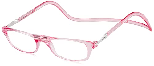 老眼鏡ピンク/+3.50-(FREEサイズ)/Clic Readers・Size:+3.50-(FREEサイズ)Color:ピンク・パッケージ個数:1・[フレーム横幅]:140mm^[奥行き]:200mm(約20mm調節可能)^[レンズ横幅...