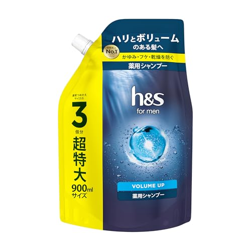 ボリュームアップ/単品/-・Color:ボリュームアップSize:単品・パッケージ個数:1・h&s for men ボリュームアップ シャンプー 900mL 大容量 メンズ エイチアンドエス フォーメン　ハリとボリュームのある髪へ・6つの悩...