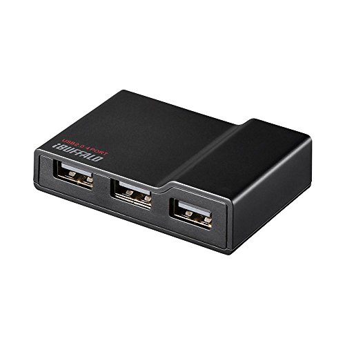 PC/TV対応ブラック/セルフパワー 4ポート PC/TV対応/BSH4A11BK・パッケージ個数:1・【対応機器】USB 2.0/1.1 Type-A搭載のWindowsパソコン、MacおよびChromebook、ゲーム機、タブレット・「...