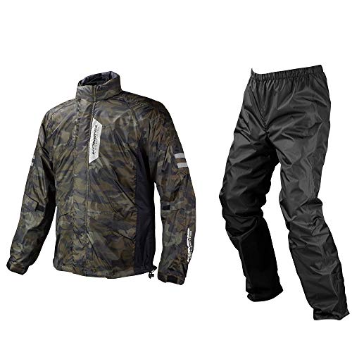 JK-539KOMINE Camo/S/03-539・Color:KOMINE CamoSize:SStyle:JK-539・パッケージ個数:1・透湿防水素材ブレスター採用のシンプルで快適なレインウェア・素材:ポリエステル(Polyeste...