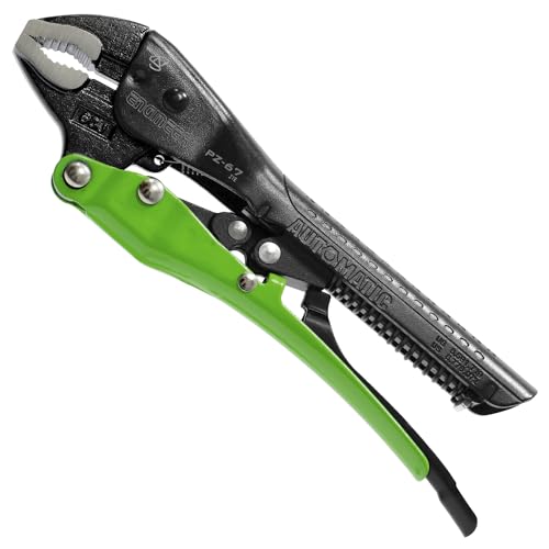 [オートアジャスト]小型タイプブラック/グリーン/呼び：150/ENGINEER LOCKING JAW PLIERS・Style:[オートアジャスト]小型タイプ・パッケージ個数:1・サイズを気にせず一発ロック、ネジザウルス機能付きオートバ...