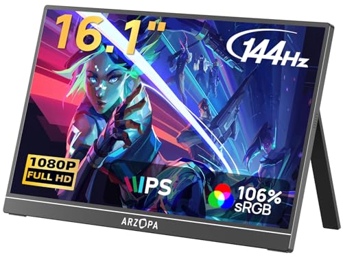 Z1FC-144Hz16.1-144Hz-ブラック/16.1 インチ/Z1FC・Color:16.1-144Hz-ブラック・パッケージ個数:1・【16.1インチ大画面・FHD高画質＆178°広視野角】フルHD（1920×1080）解像度に対...