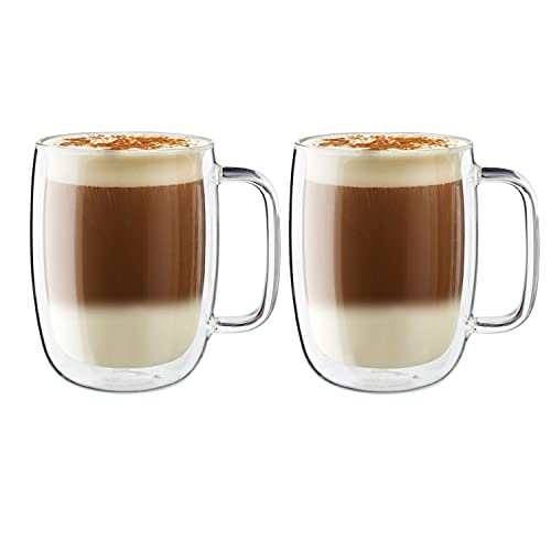 01)マグクリア/07)ラテ 450ml/39500-114・Style:01)マグSize:07)ラテ 450ml・パッケージ個数:1・【 ダブルウォール構造で、美味しい温度をキープ 】 グラスの内側と外側の間に空気層があるダブルウォール...