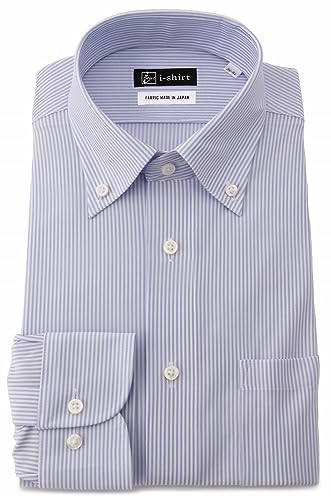 i-shirtサックス ロンドンストライプ ボタンダウン 長袖 レギュラーフィット M15120001181/首回り47cm裄丈88cm/M15120001181・Size:首回り47cm裄丈88cmColor:サックス ロンドンストライプ...