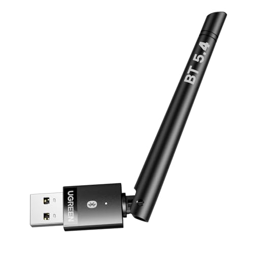ブラック/-/35059・【ハイファイオーディオ】： UGREEN USB Bluetoothアダプタは最新の2024 Bluetooth 5.4技術を搭載し、古いBluetooth 5.0の伝送遅延と接続不良の問題を最適化します。デュアル...