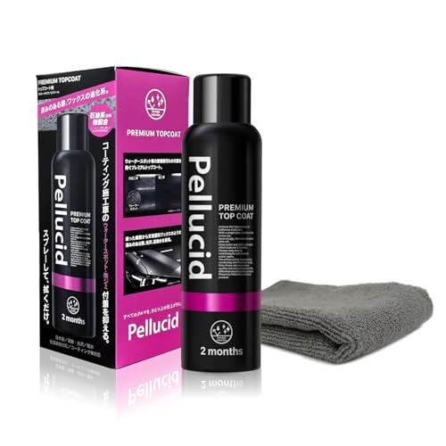7)プレミアムトップコート 180ml PCD-901黒 プレミアムトップコート180 PCD-901/180 ミリリットル/PCD901・パッケージ個数:1・日本製、撥水コーティング剤・天然固形ワックスのような深い艶、ワックスの進化系。コ...