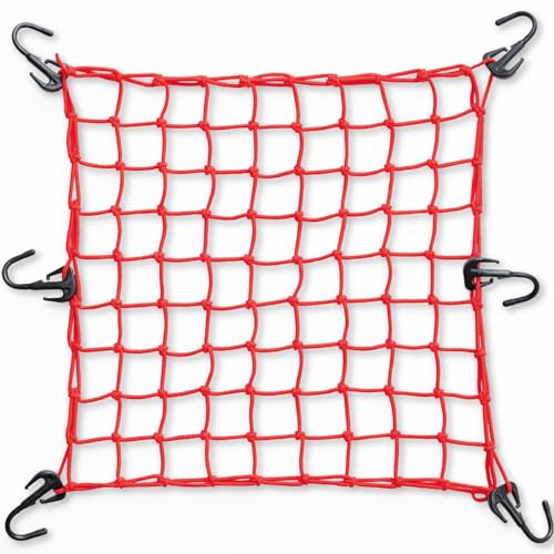 レッド/L(30L)/MF-4564・Size:L(30L)Color:レッド・パッケージ個数:1・●サイズ:40×40cm(9マス×9マス)タナックス(TANAX) ツーリングネットV モトフィズ(MOTOFIZZ) レッド Lサイズ(3...