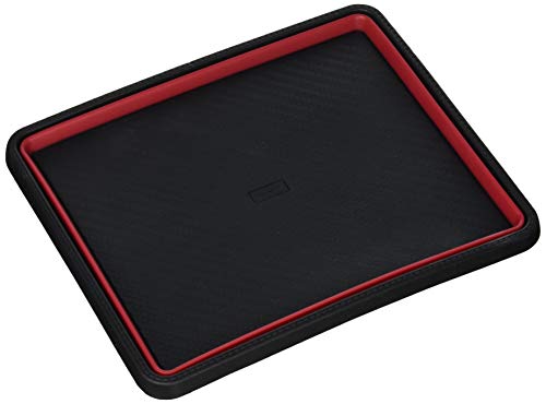レッド/L/DZ432・Color:レッドSize:L・パッケージ個数:1・枠内寸143mm×175mm(外寸168mm×200mm)、高さ10mm・梱包サイズ:3.0 x 21.0 x 18.0 cmトレータイプの滑り止めパッドです。接着...