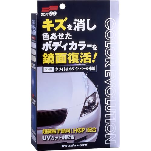 ホワイト&ホワイトパール/-/00501・Color:ホワイト&ホワイトパール・パッケージ個数:1・付属品:スポンジ、専用クロス、手袋・ホワイト&ホワイトパール車用 100ml・梱包サイズ:50×120×210mm超微粒子のカラー顔料が塗装...
