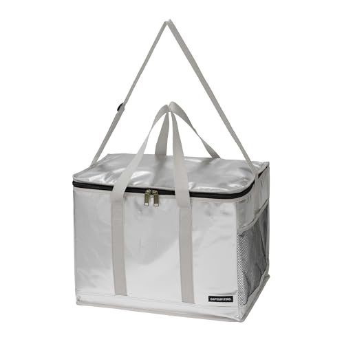 35L(ダブルフラップ)シルバー/35L/UE-654・Color:シルバーSize:35LStyle:35L(ダブルフラップ)・製品サイズ:(約)幅440×奥行280×高さ330mm・収納サイズ:(約)440×330×60mm・製品重量:...