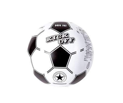 サッカーホワイト/35cm/VBN30235・Size:35cmStyle:サッカー・定番人気の小ぶりな安価ビーチボール。みんな大好きサッカーボール柄馴染み定番サイズのサッカーボール柄ビーチボール。直径約35cm　とても使い勝手の良いサイズです。