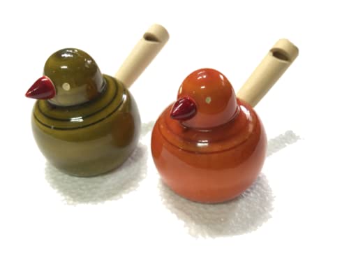 緑、オレンジ/-/-・パッケージ個数:1・サイズ：9cm・木製・1個（色は選べません）・しっぽの吹き口からピーピーと鳴らします。かわいらしい鳥の形をした笛。しっぽの吹き口からピーピーと鳴らします。