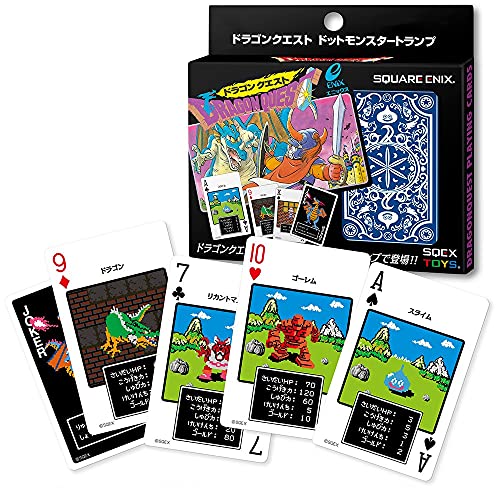 ドラゴンクエスト-/-/4988601218979・パッケージ個数:1・カードサイズ：W約58mm×H約89mm商品紹介 ファミコン版『ドラゴンクエストI』のドットパターンを忠実に再現したイラストトランプ ドラゴンクエストの「ドットモンスタ...