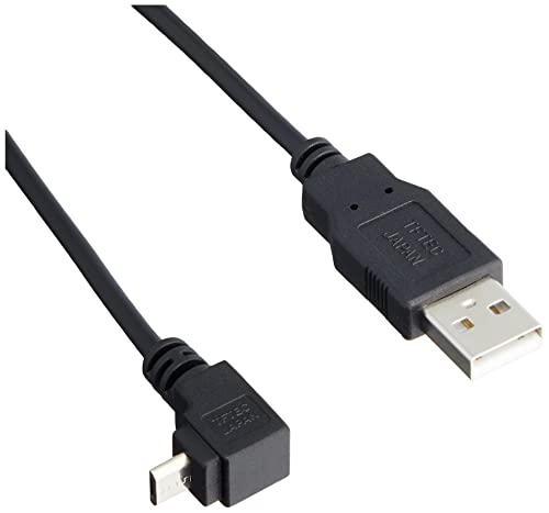 ブラック/100 cm/USBA-MCUL/CA100・Size:100 cm・パッケージ個数:1・microUSB端子が上向きL型・対応 : USB2.0・端子1 : A （オス）・端子2 : micro B （オス）・ケーブル長 : 1...