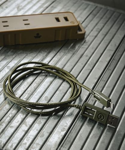Lightningオリーブドラブ/フリー/1675827・Style:LightningColor:オリーブドラブ・パッケージ個数:1・Lightning USB・ブッシュ部分の屈曲にも強いデザインを採用し、根元への負荷を軽減するiphon...
