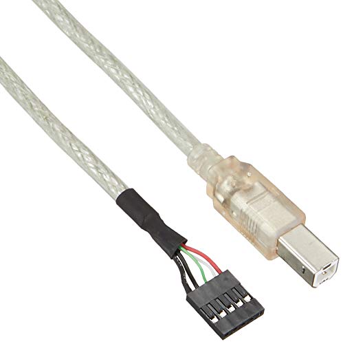-/-/USBMB-B/CA40・パッケージ個数:1・端子 : USB2.0 M/B接続用5ピン → USB2.0(B角型・オス)・長さ : 約15 cmM/B上のUSB2.0ピンヘッダ端子 → USB2.0(B角型・オス)変換ケーブル