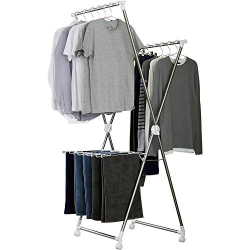 単品・風が通りやすいタイプ 約2人分 KDM-70X・・Color:風が通りやすいタイプStyle:単品・商品サイズ(cm) 本体:幅約70×奥行約80×高さ約183、収納時:幅約70×奥行約9×高さ193・材質 パイプ:ステンレス巻きスチ...