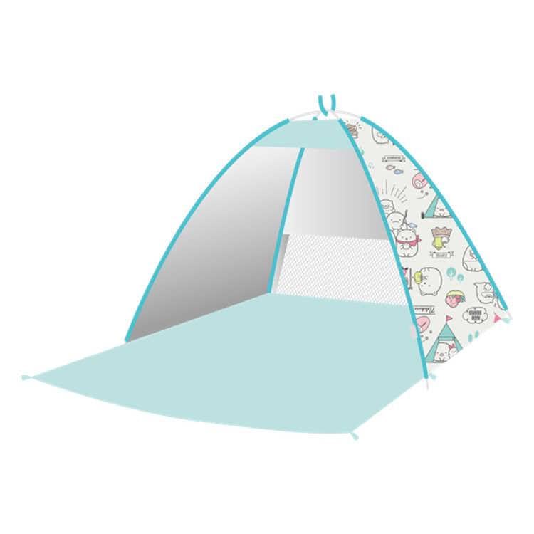 ポップアップテント水色/1~2人用/-・Style:ポップアップテント・パッケージ個数:1・ワンタッチで、ぱっと開いて設置らくらくポップアップ式テント・セット内容：テント×1、キャリーバッグ（テント収納袋）×1、ペグ×6（ペグ収納袋付き）・...