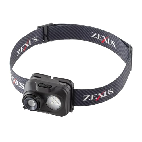 ZX-195X 赤メインLEDブラック/-/ZX-195X・Style:ZX-195X 赤メインLED・明るさ：約130ルーメン(赤色メイン100％時) / 約180ルーメン(白色サブ100％時)・使用電池：単4形アルカリ電池×3(別売)ま...