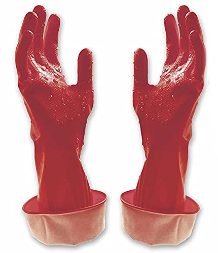 レッド M 1双入レッド/M/F20823・Size:MPatternName:レッド M 1双入・パッケージ個数:1・サイズ：Sサイズ（全長35、中指の長さ7.2、手のひら周り19cm） Mサイズ（全長35、中指の長さ7.4、手のひら周り...