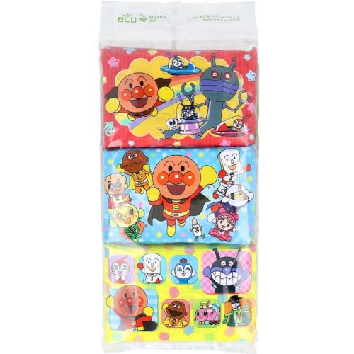 マルチカラー/2個/4977033116274・PackageQuantity:1・パッケージ個数:1・水に流せるポケットティシュ水に流せるプリントティシュ アンパンマン 16枚(8組)×6個入