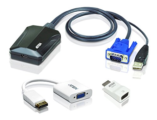 ブラック/-/CV211VC925VC810・パッケージ個数:1・ノートパソコンからコンピューターへのダイレクトなデスクトップアクセスを実現するUSB KVMコンソールアダプター・サーバーやコンピューターのトラブルシューティングに・操作が簡...