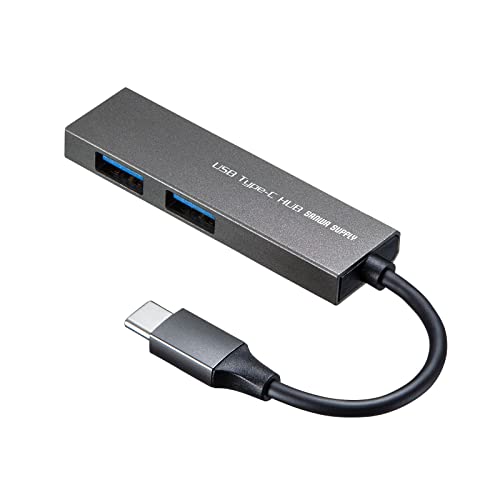 USB3.0 2ポートシルバー/USB-C/USB-3TCH24SN・Size:USB-CStyle:USB3.0 2ポート・パッケージ個数:1・超スリムで持ち運びに便利なUSB Type-C ハブです。・高級感のあるアルミボディです。・T...