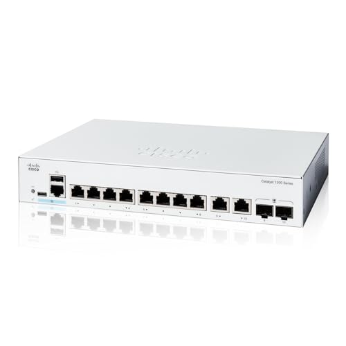 8 ポート copper/SFPホワイト/-/C1200-8T-E-2G・Style:8 ポート copper/SFP・パッケージ個数:1・【スイッチポート】8 ポート 10/100/1000 + 2x 1GE copper/SFP コンボ...