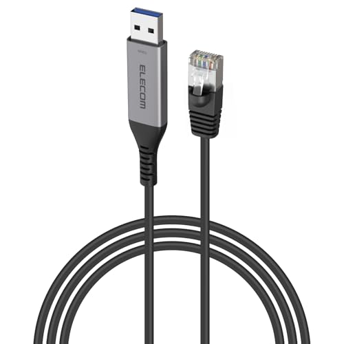 ブラック/3m/LD-AL1G30BK・Size:3m・パッケージ個数:1・有線LANポートがないノートパソコンやNintendo Switch(TM)などのゲーム機に接続するだけで、安定した通信ができるUSB-A有線LAN変換ケーブルです...